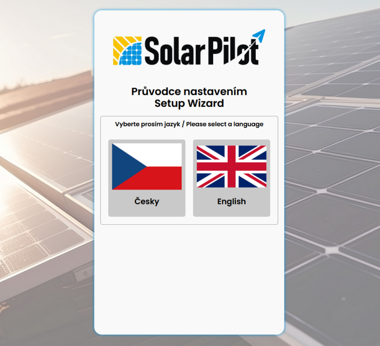 Úvodní konfigurace – SolarPilot Wiki